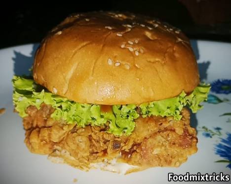 Zinger burger (KFC style)